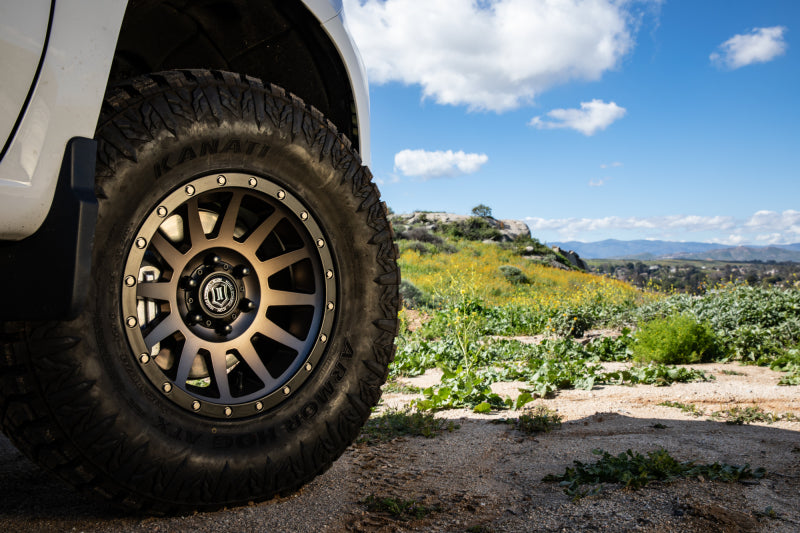 ICON Compression 17x8.5 6x5.5 0mm Offset 4.75in BS 106.1mm Bore Bronze ...