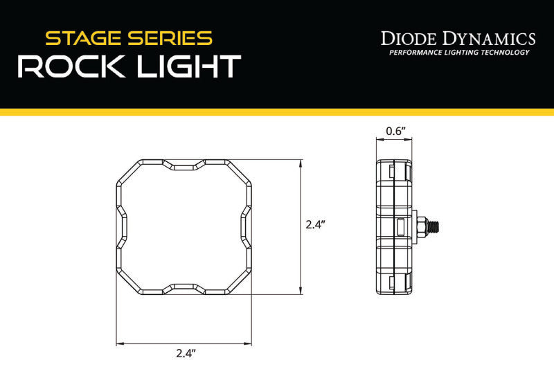 Diode Dynamics Stage Series RGBW LED Rock Light Kit (8-pack) – Cali ...