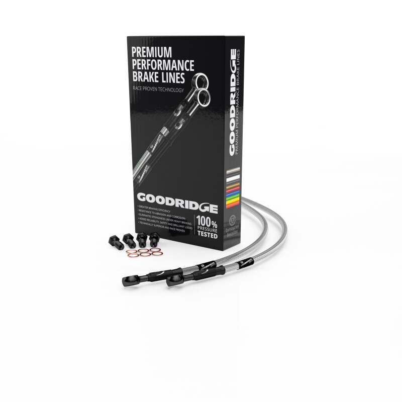 Goodridge 18-23 Harley-Davidson FLSB (w/ABS) Black Front Brake Line w ...