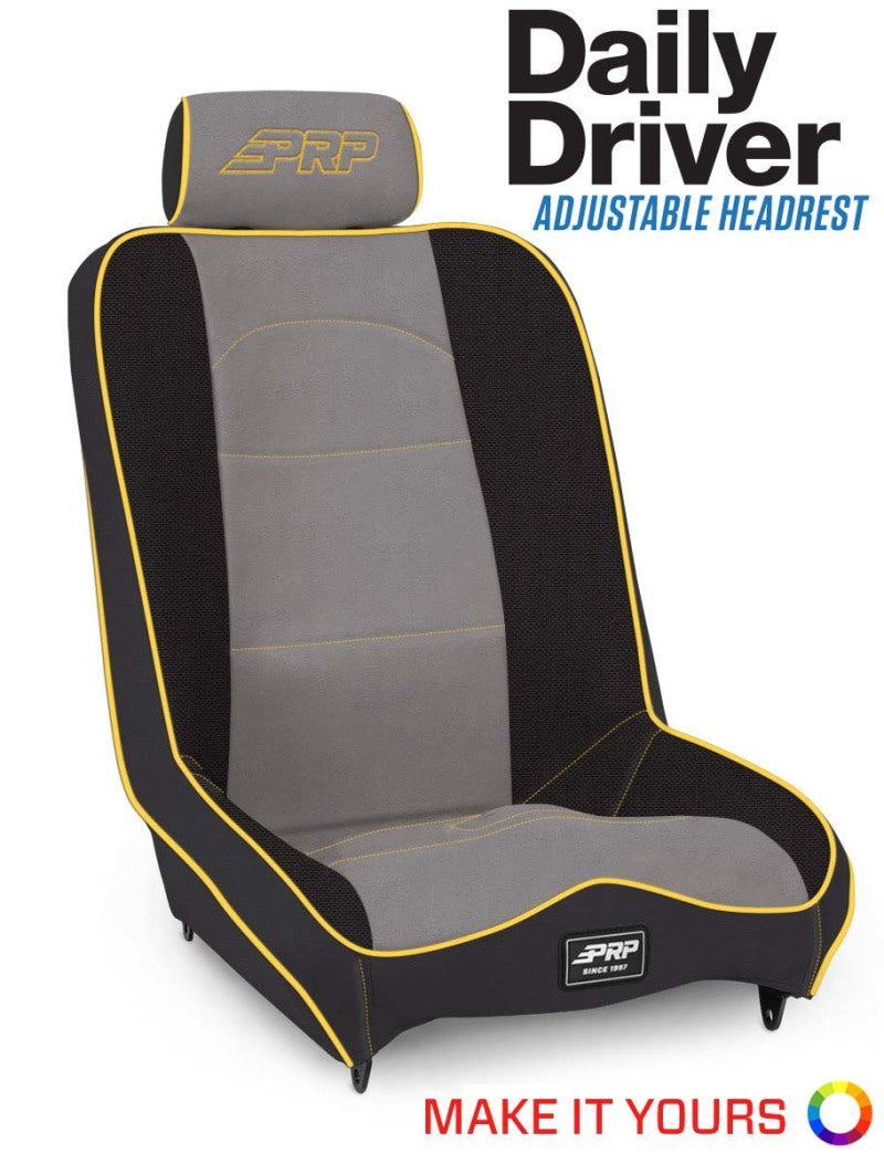 PRP Daily Driver High Back Extra Wide Suspension Seat – Cali Raised Offroad