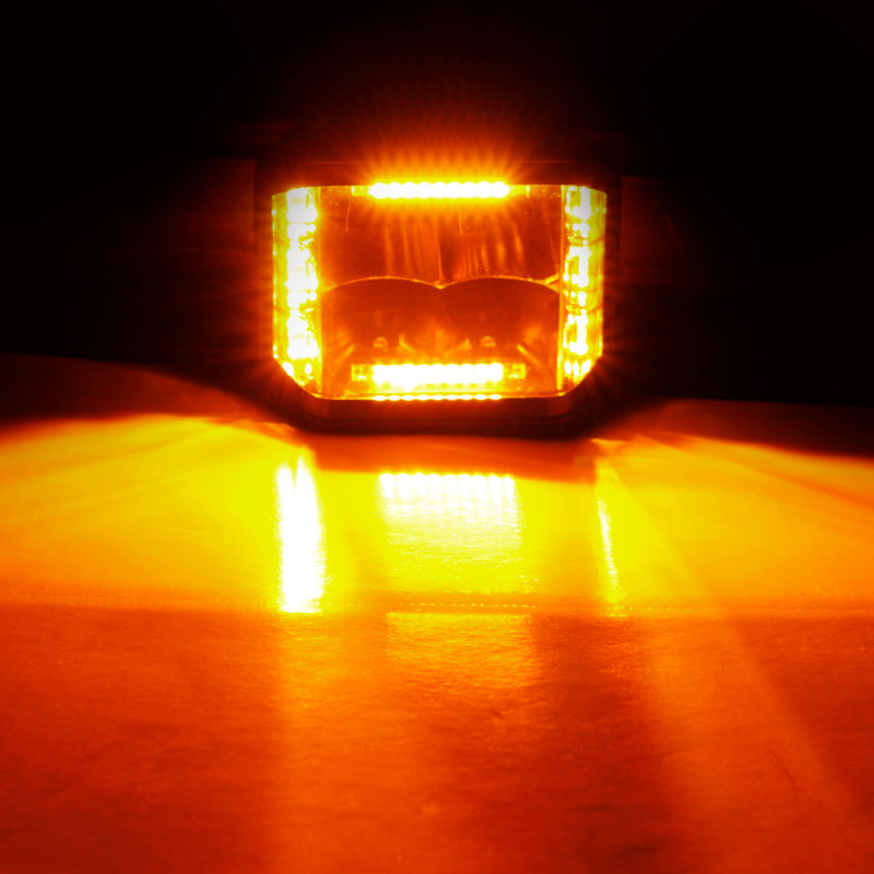 Go Rhino Xplor Blackout Combo Series Cube Sideline LED Spot Lights w ...