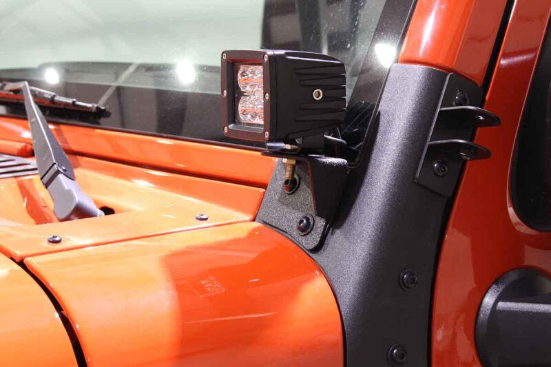 Fishbone Offroad 07-18 Jeep Wrangler JK Windshield Light Bracket – Cali ...