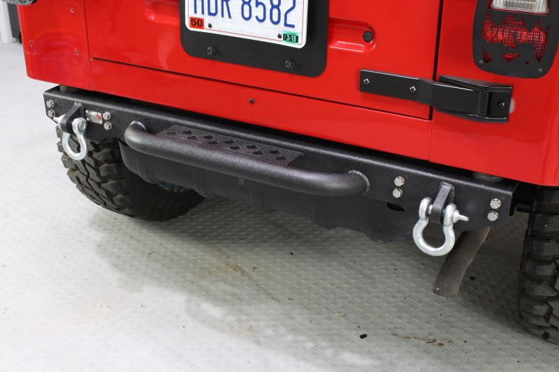 Fishbone Offroad 97-06 Jeep Wrangler TJ Rear Bumper W/Step Piranha Ser ...