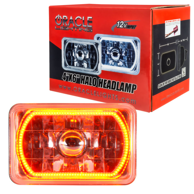 Oracle Pre-Installed Lights 4x6 IN. Sealed Beam - Amber Halo – Cali ...